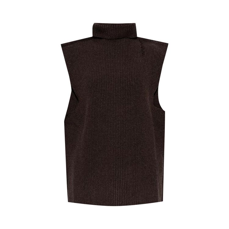 Buy Marni Ribbed Felted Wool Turtleneck 'Chestnut' - DVMD0183A0 UFWH22 ...