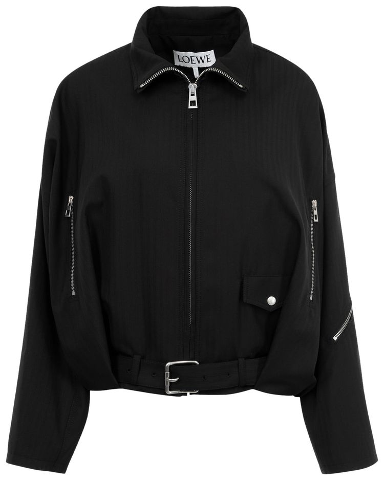 Buy Loewe Balloon Jacket 'Black' - S540Y02XBD 1100 | GOAT