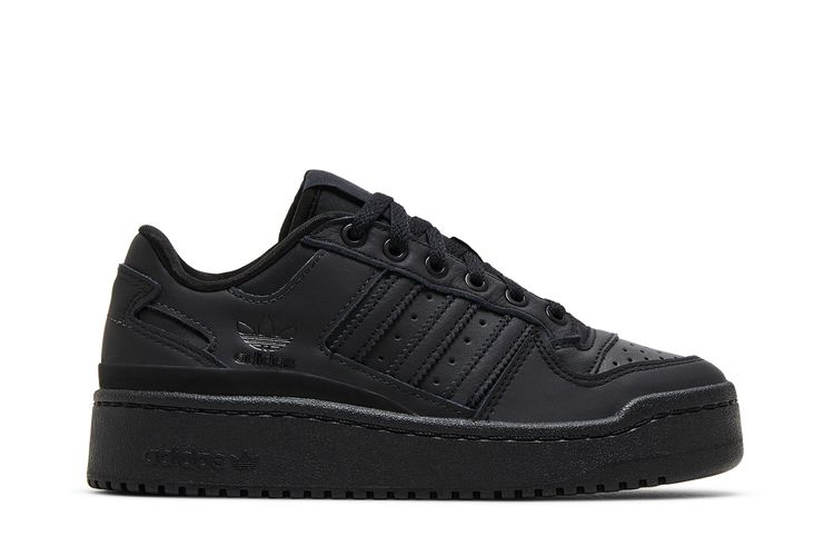 Buy Adidas Wmns Forum Bold Stripes 'Triple Black' - ID6844 | GOAT