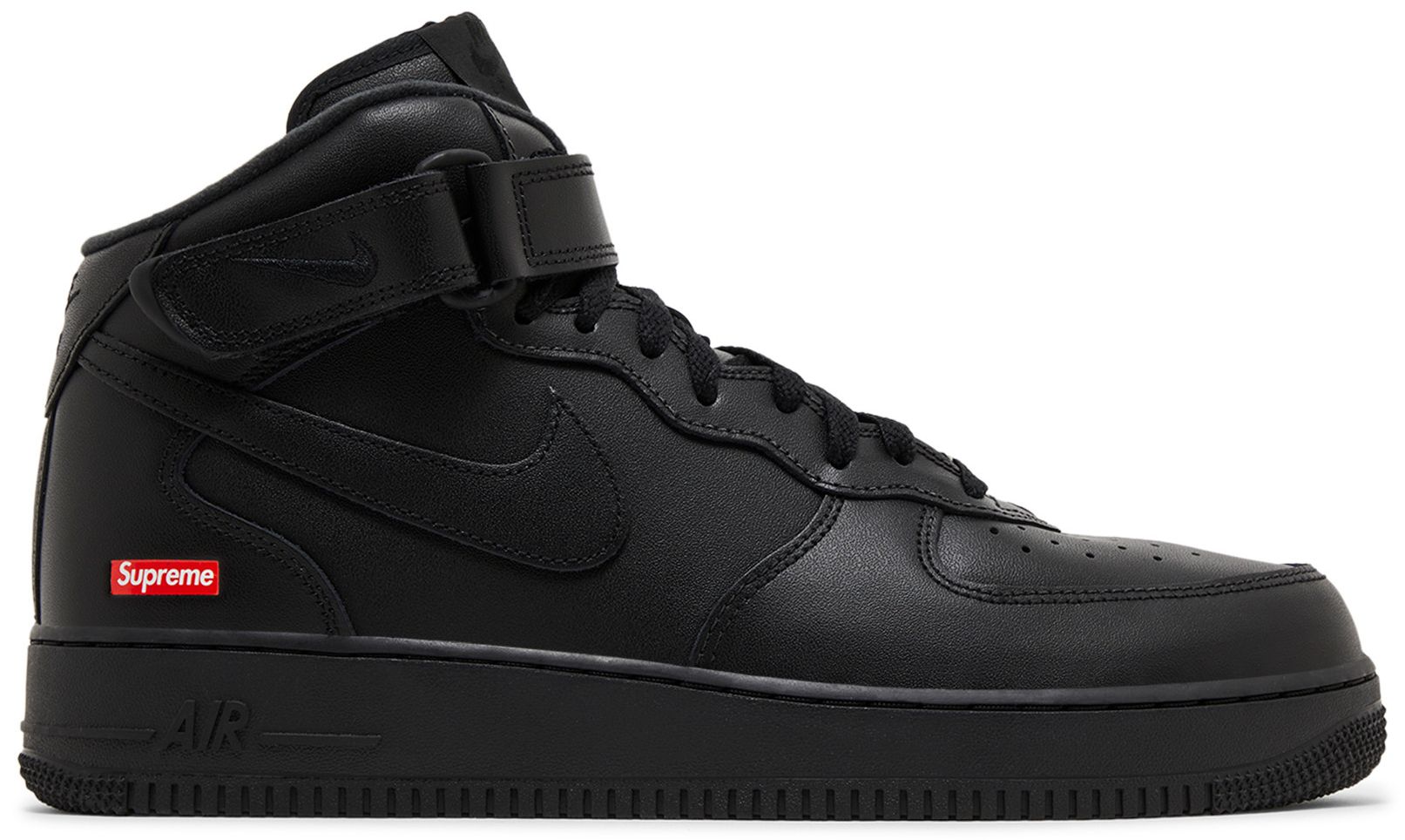 Buy Supreme x Nike Air Force 1 Mid 'Box Logo - Triple Black' - FZ8784 ...