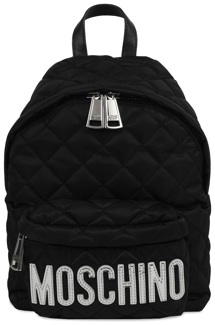 Buy Moschino Logo Backpack 'Black/Nickel' - 7608 8201 4555 | GOAT