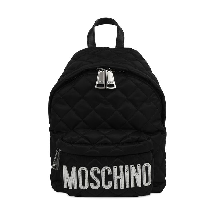 Buy Moschino Logo Backpack 'Black/Nickel' - 7608 8201 4555 | GOAT