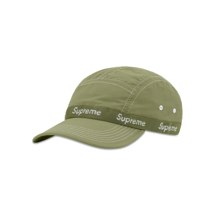 Buy Supreme Webbing Camp Cap 'Olive' - FW22H72 OLIVE | GOAT