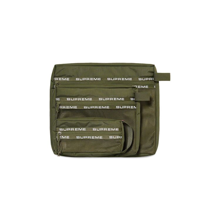 Buy Supreme Organizer Pouch Set 'Olive' - FW22B21 OLIVE | GOAT