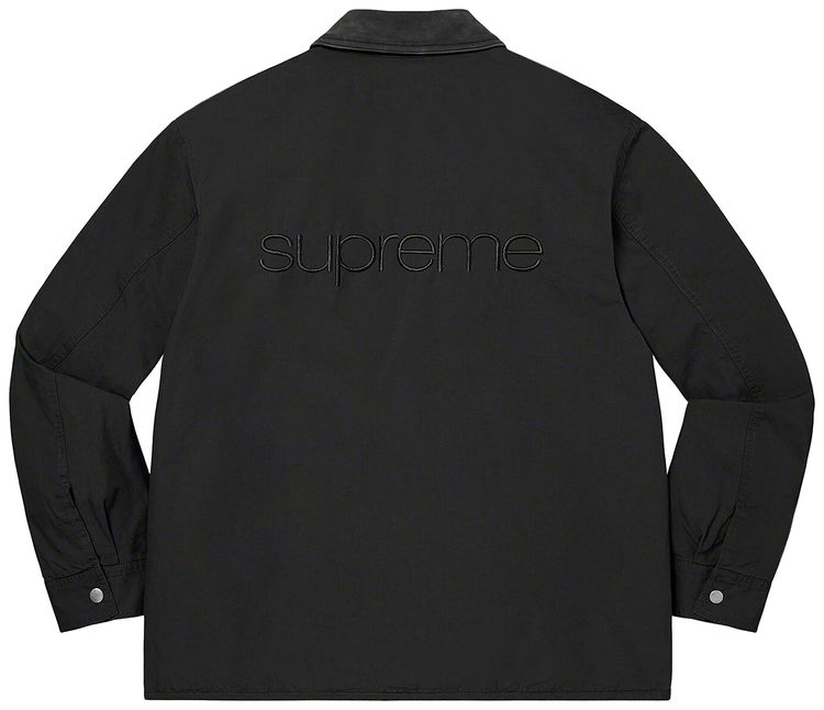Buy Supreme Cotton Utility Jacket 'Black' - FW22J104 BLACK | GOAT