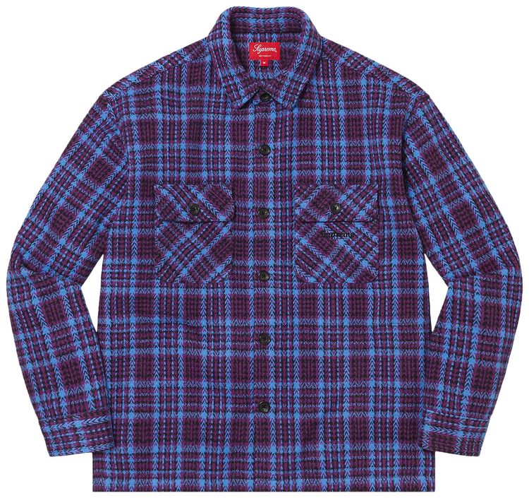 Buy Supreme Heavy Flannel Shirt 'Dark Plum' - FW22S9 DARK PLUM | GOAT