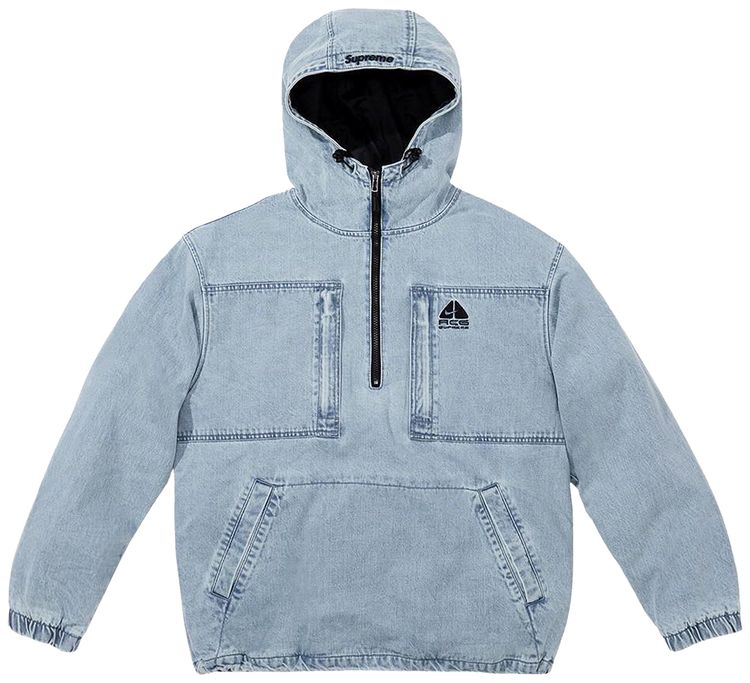 Buy Supreme x Nike ACG Denim Pullover 'Washed Blue' - FW22J21 WASHED ...