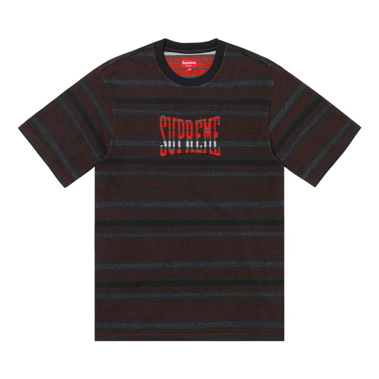 Buy Supreme Inverted Stripe Short-Sleeve Top 'Black' - FW22KN26 BLACK ...