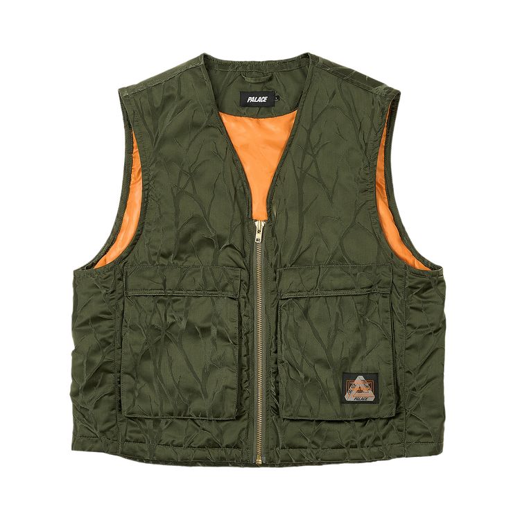 Buy Palace x Porter-Yoshida & Co. Tanker Field Vest 'Olive/Jacquard ...