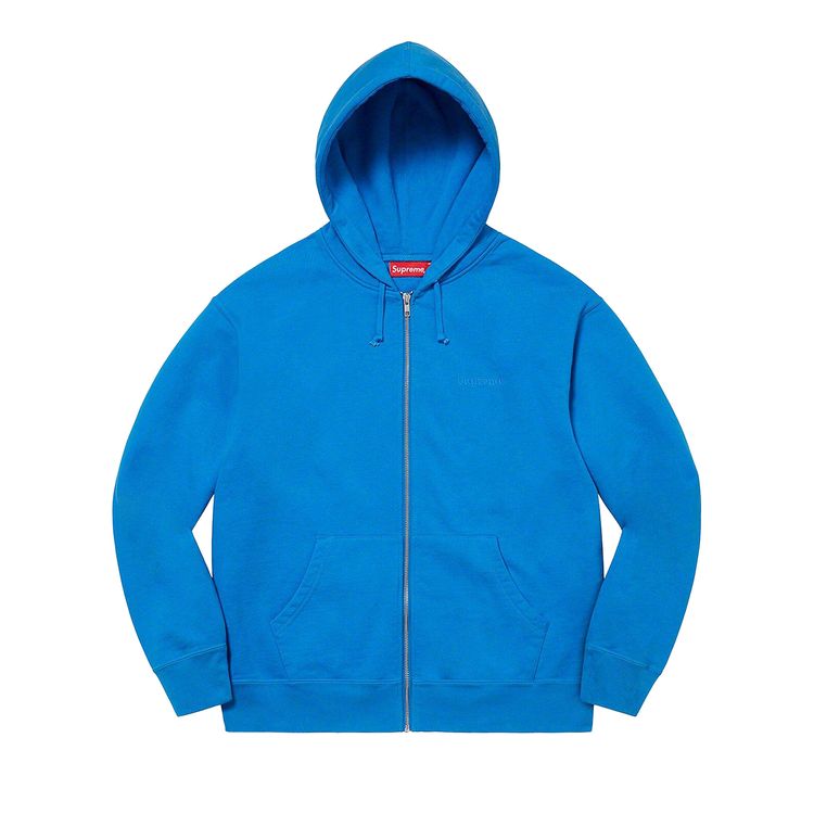 Buy Supreme Lakshmi Zip Up Hooded Sweatshirt 'Bright Blue' - FW22SW24 ...