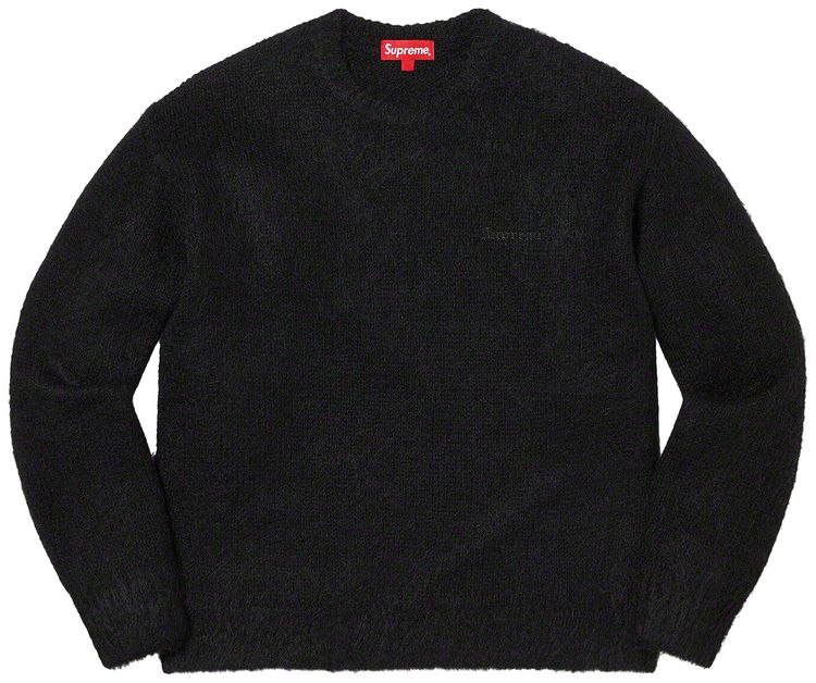Buy Supreme Mohair Sweater 'Black' - FW22SK8 BLACK | GOAT