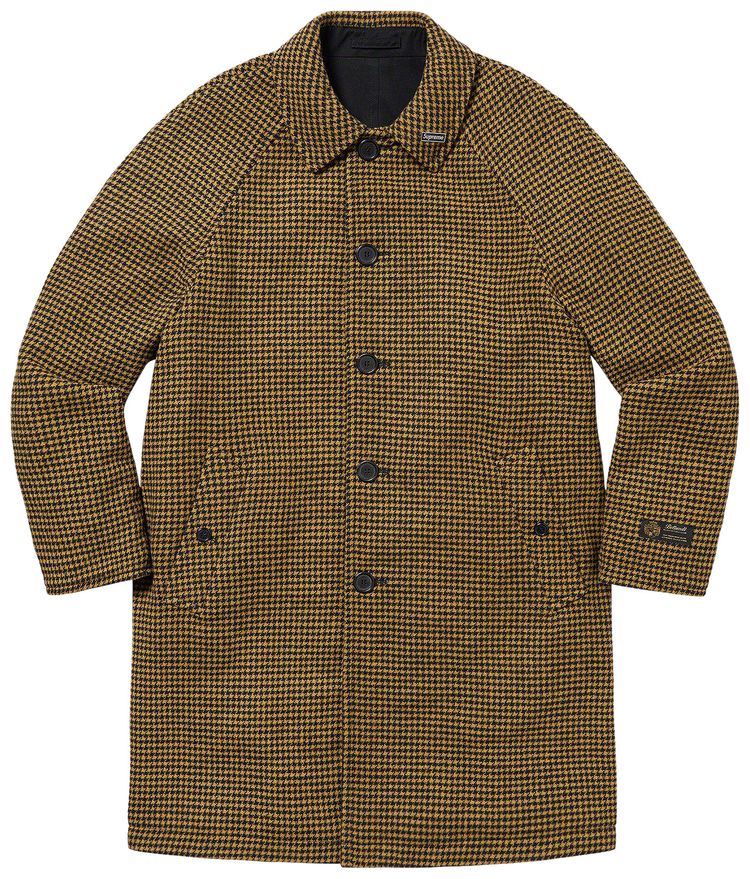 Buy Supreme Reversible Houndstooth Overcoat 'Black' - FW23J82 BLACK | GOAT