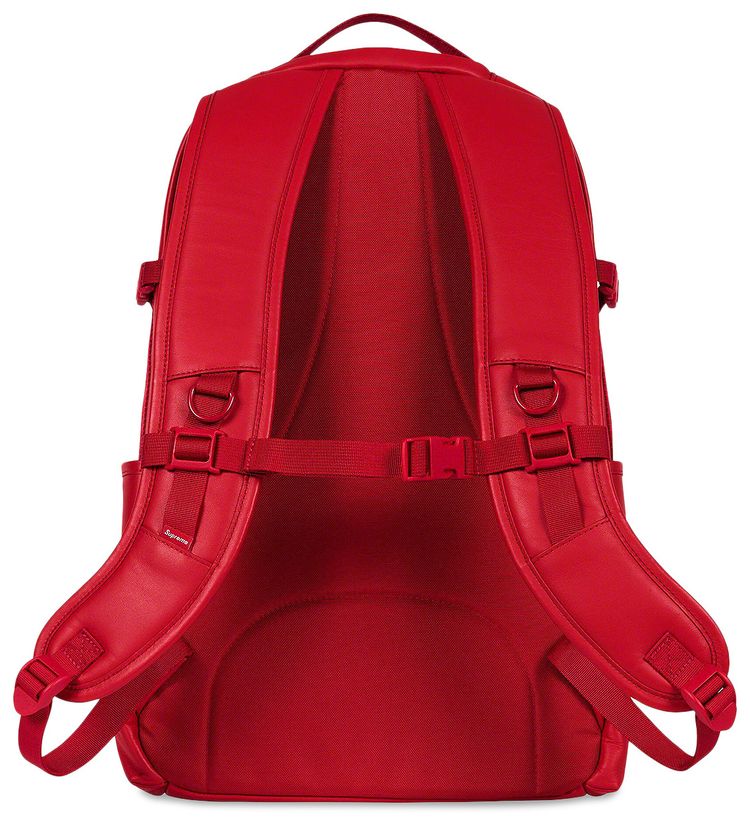 Buy Supreme Leather Backpack 'Red' - FW23B16 RED | GOAT