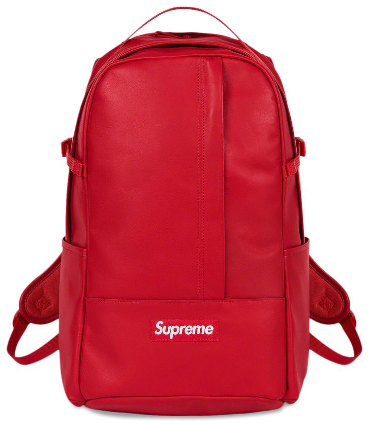 Buy Supreme Leather Backpack 'Red' - FW23B16 RED | GOAT