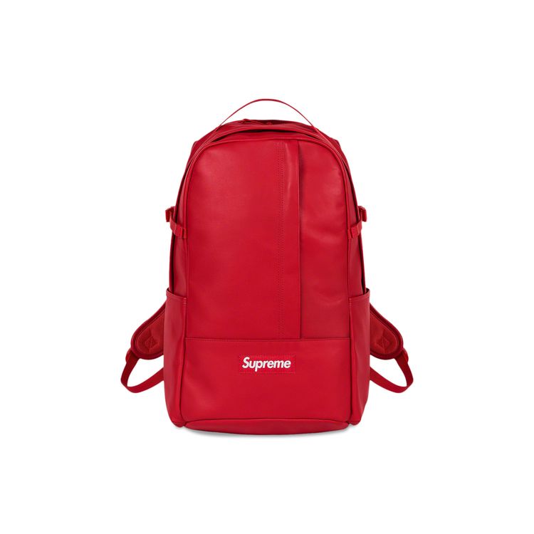 Buy Supreme Leather Backpack 'Red' - FW23B16 RED | GOAT