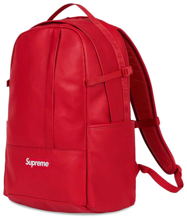 Buy Supreme Leather Backpack 'Red' - FW23B16 RED | GOAT