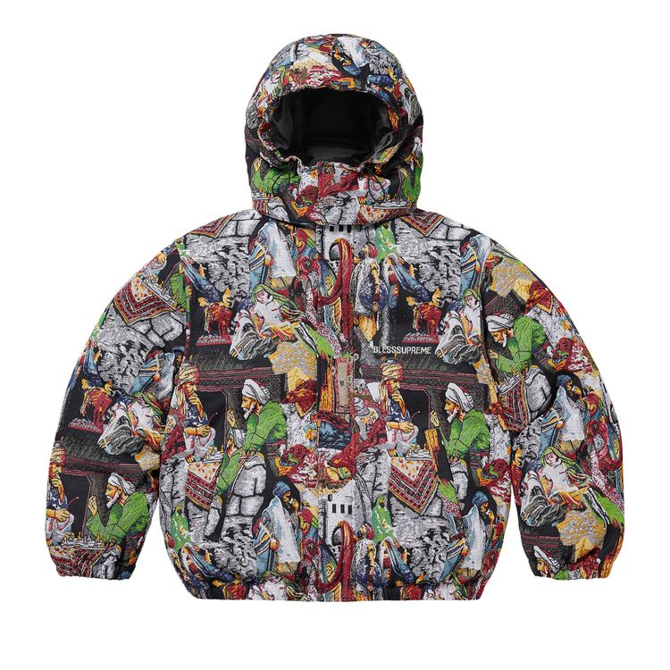 Buy Supreme x Bless Tapestry Down Puffer Jacket 'Multicolor' - FW23J50 ...