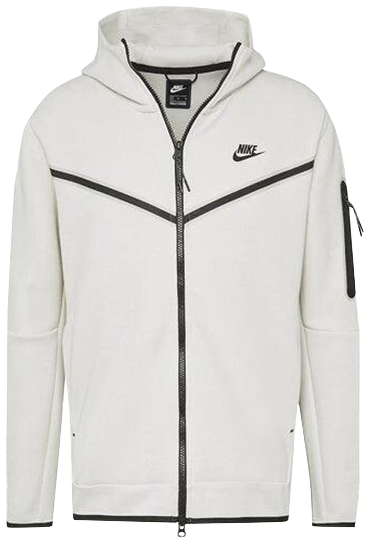 Buy Nike Tech Fleece Full Zip Hoodie 'Light Bone/Black' - CU4489 072 | GOAT
