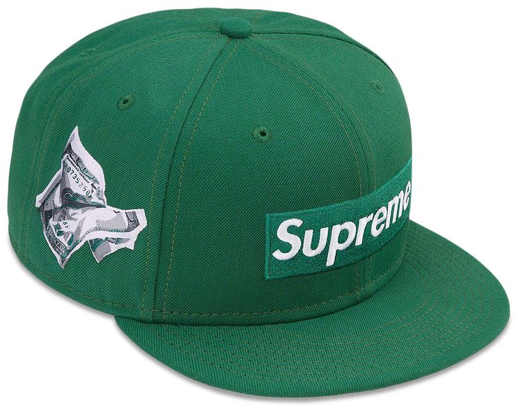 Buy Supreme Money Box Logo New Era 'Dark Green' - FW22H37 DARK GREEN | GOAT