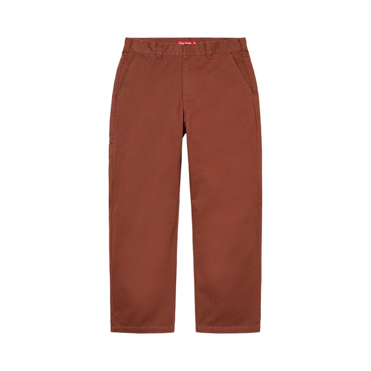 Buy Supreme Work Pant 'Brown' - FW22P27 BROWN | GOAT