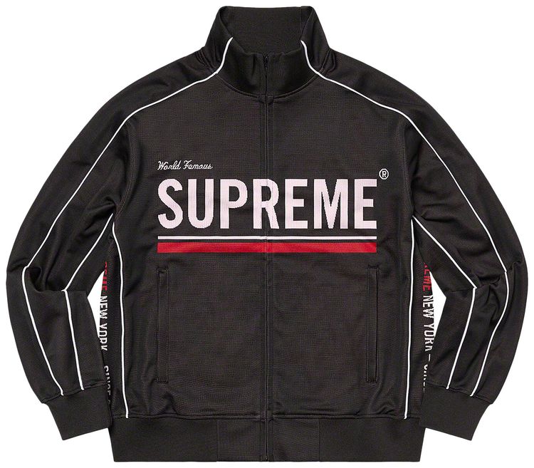 Buy Supreme World Famous Jacquard Track Jacket 'Black' - FW22J81 BLACK ...