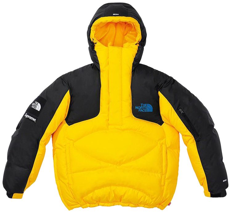Buy Supreme x The North Face 800-Fill Half Zip Hooded Pullover 'Yellow' - FW22J4 YELLOW | GOAT