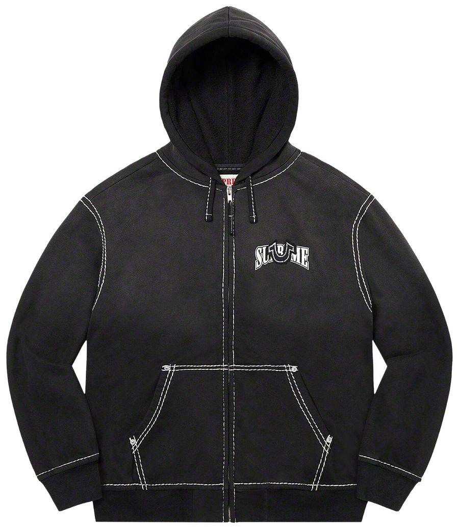 Buy Supreme x True Religion Zip Up Hooded Sweatshirt 'Black' - FW22SW37 ...
