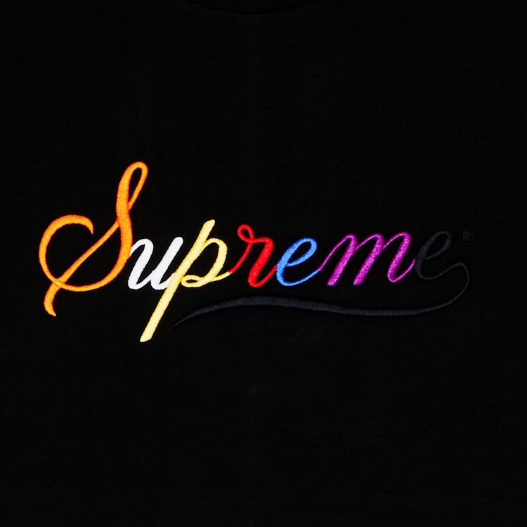 Buy Supreme Cursive Short-Sleeve Top 'Black' - FW24KN53 BLACK | GOAT