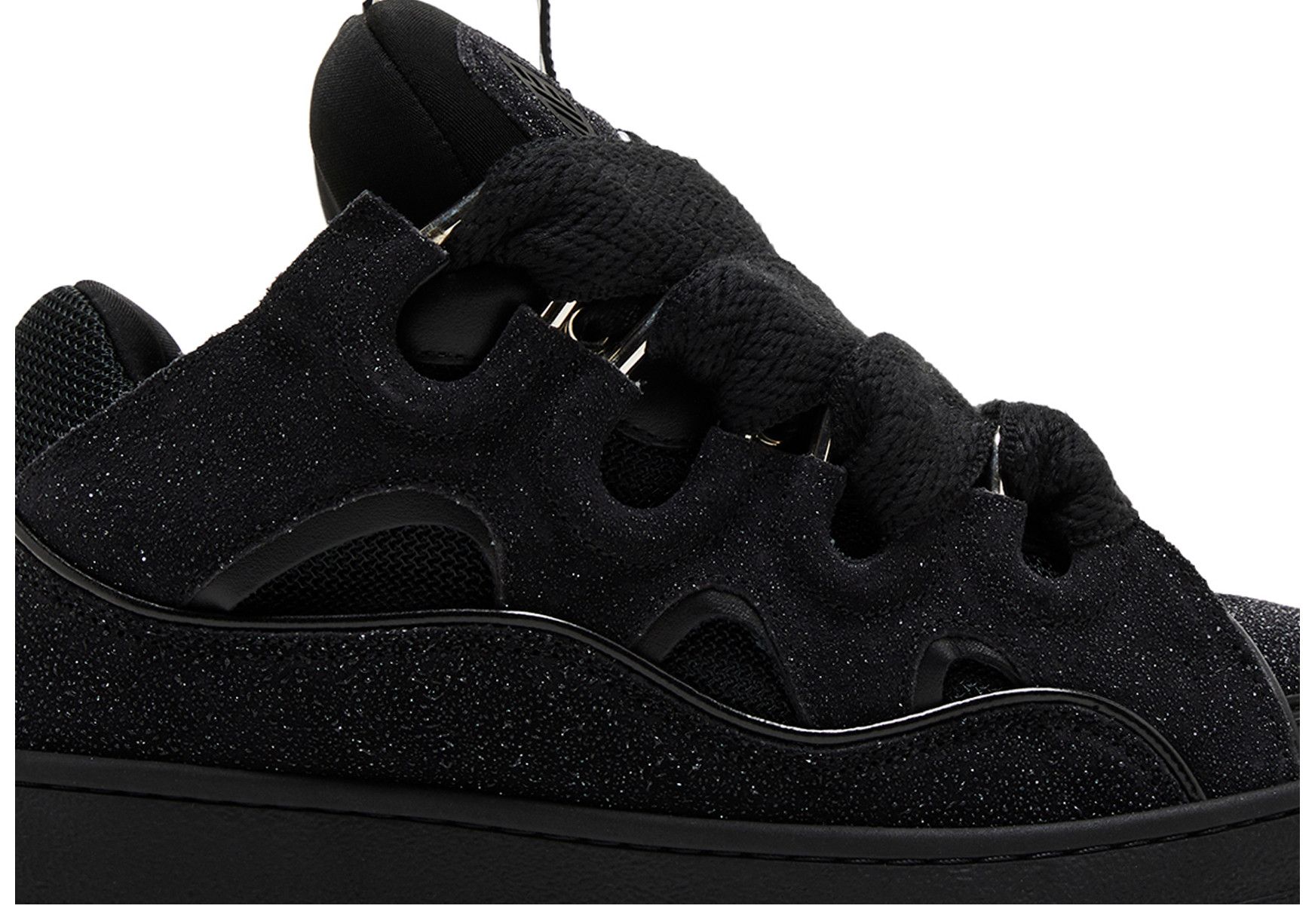 Buy Lanvin Curb Sneakers 'Black Glitter' - FM SKRK11 GLLI E2410 | GOAT