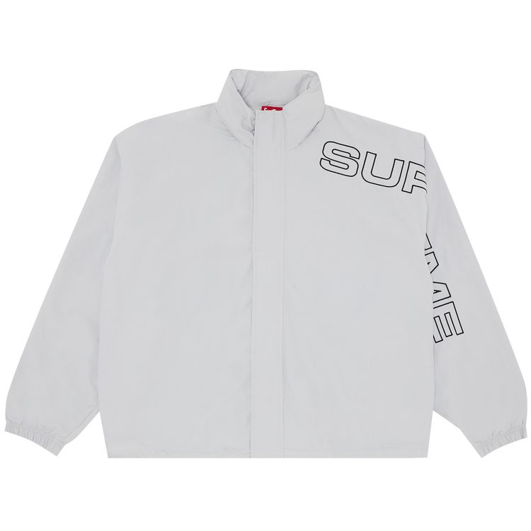 Buy Supreme Spellout Embroidered Track Jacket 'Grey' - FW24J70 GREY | GOAT