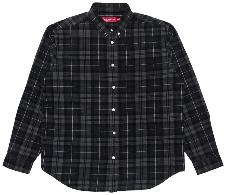 Buy Supreme Plaid Flannel Shirt 'Black' - FW24S5 BLACK | GOAT