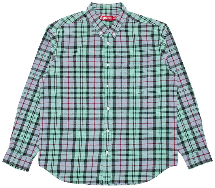 Buy Supreme Plaid Flannel Shirt 'Blue' - FW24S5 BLUE | GOAT
