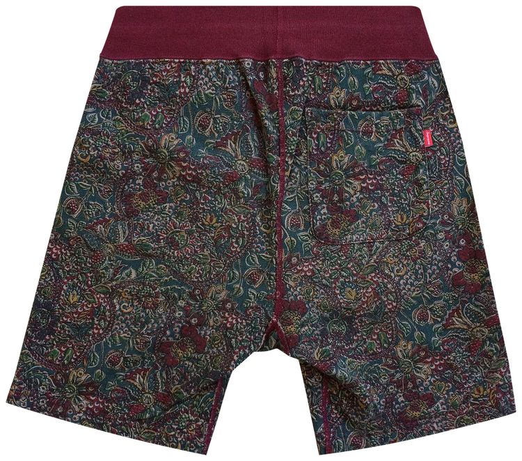 Buy Supreme Paisley Sweatshort 'Burgundy' - FW110202 RED | GOAT