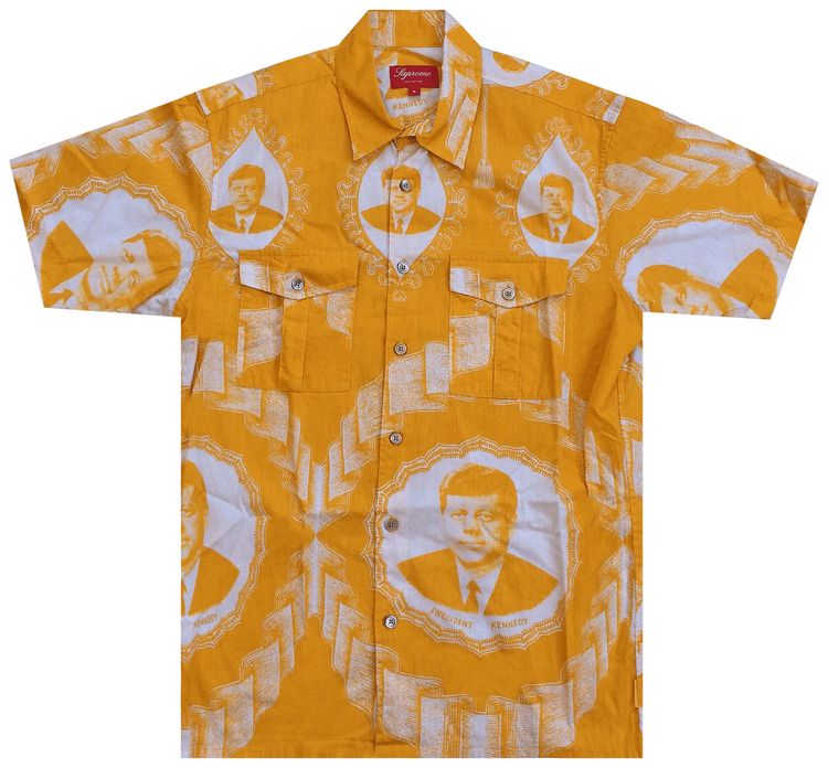 Buy Supreme Kennedy Button Up Shirt 'Yellow' - SS13T0101 YELLOW | GOAT