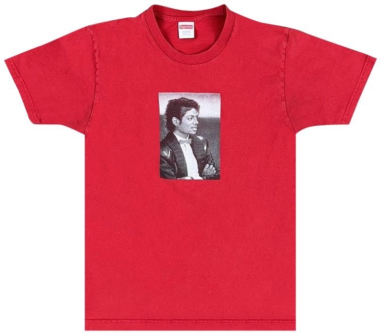 Buy Supreme Michael Jackson Portrait Tee 'Red' - SS17T01101 RED | GOAT UK