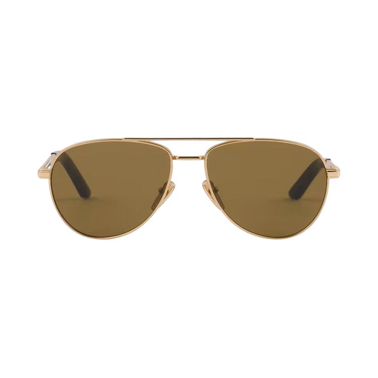 Buy Prada Aviator Sunglasses 'Gold' - 0PR A54S 1BK01T | GOAT