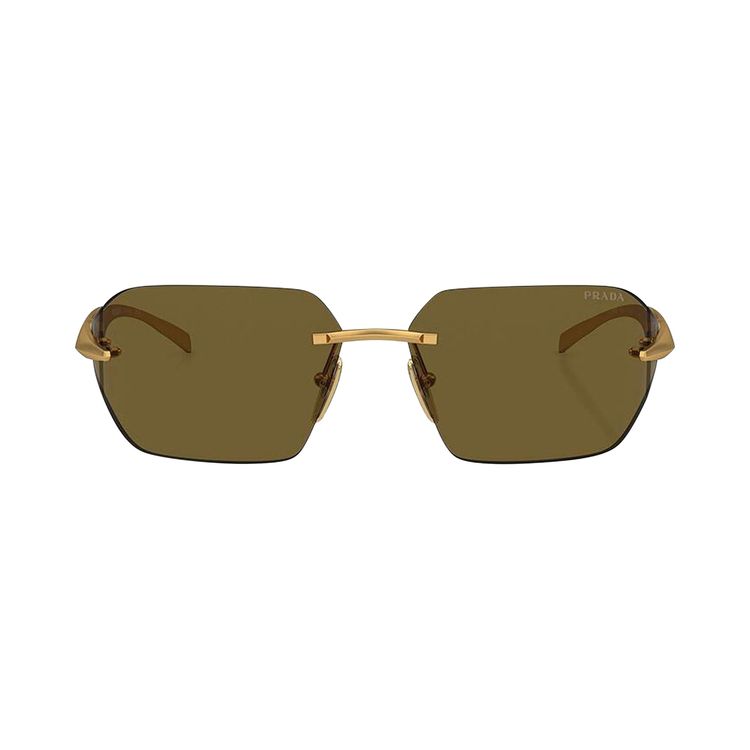 Buy Prada Rimless Sunglasses 'Gold' - 0PR A55S 15N01T | GOAT