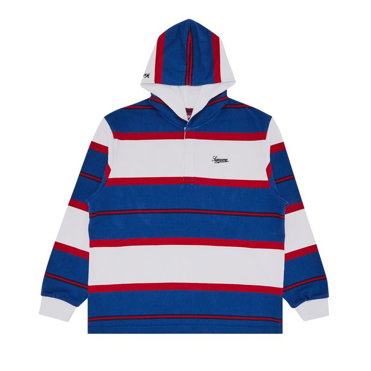 Buy Supreme Hooded Rugby 'Royal' - FW24KN25 ROYAL | GOAT
