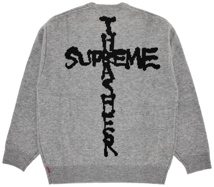Buy Supreme x Thrasher Sweater 'Heather Grey' - FW24SK49 HEATHER GREY ...