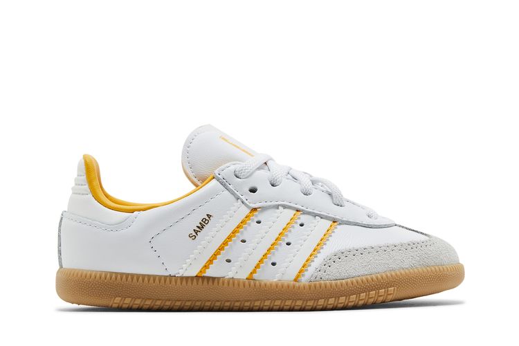 Buy Adidas Samba OG EL I 'Crystal White Crew Yellow' - IH5642 | GOAT