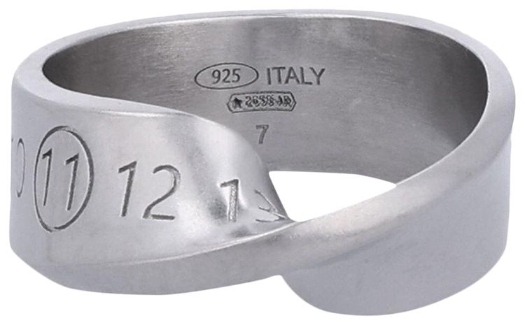 Buy Maison Margiela Twisted Number Ring 'Palladio Burattato ...