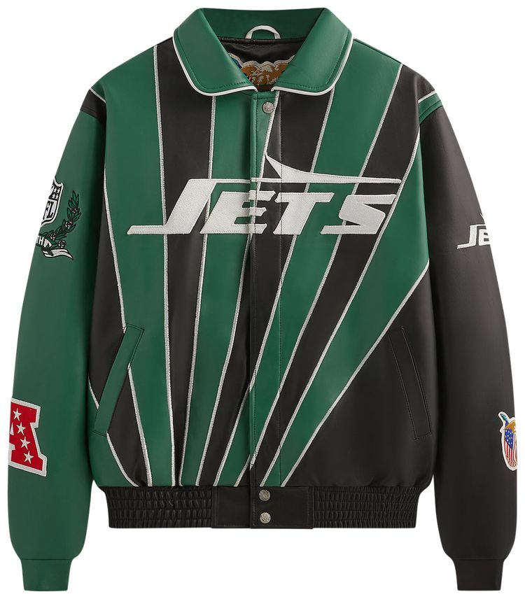 Buy Kith & Jeff Hamilton for the NFL: Jets Leather Varsity Jacket 'Jets ...