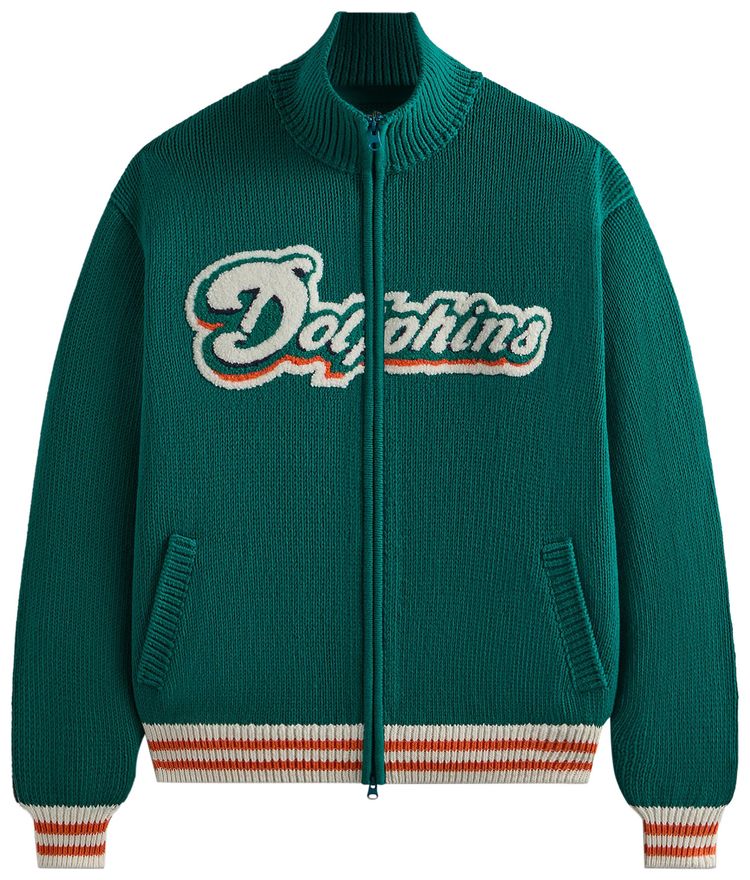 Buy Kith & '47 for the NFL: Dolphins Wyona Full Zip Sweater 'Center ...