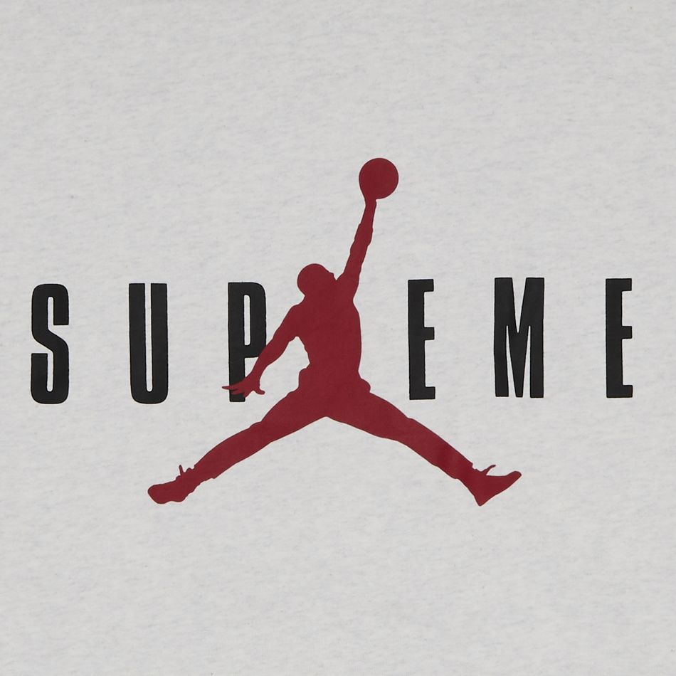Buy Supreme x Jordan Hooded Sweatshirt 'Ash Grey' - FW24SW1 ASH GREY | GOAT