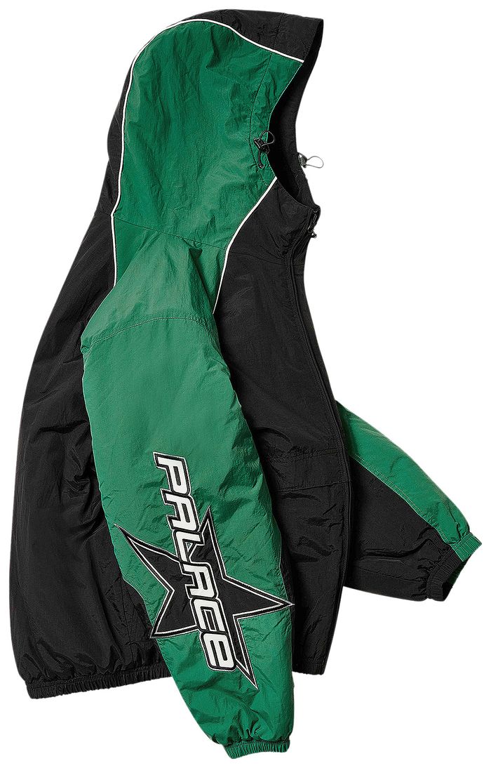 Buy Palace Rs Stars Jacket 'Black/Green' - P27JK055 | GOAT