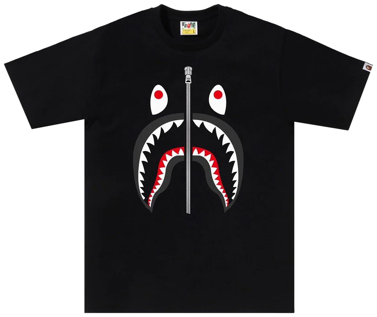 Buy BAPE Shark Tee 'Black' - 1K80 110 003 BLACK | GOAT