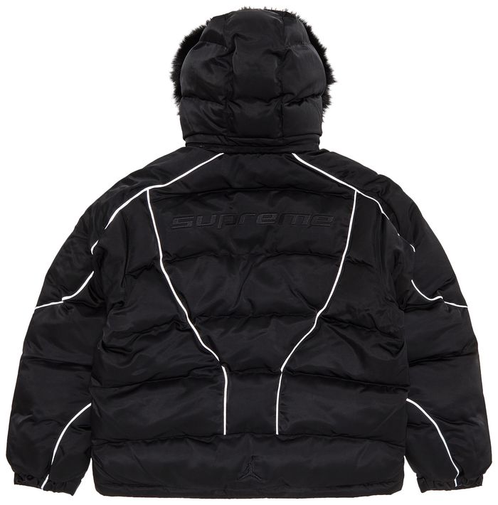 Buy Supreme x Jordan Puffer Jacket 'Black' - FW24J2 BLACK | GOAT
