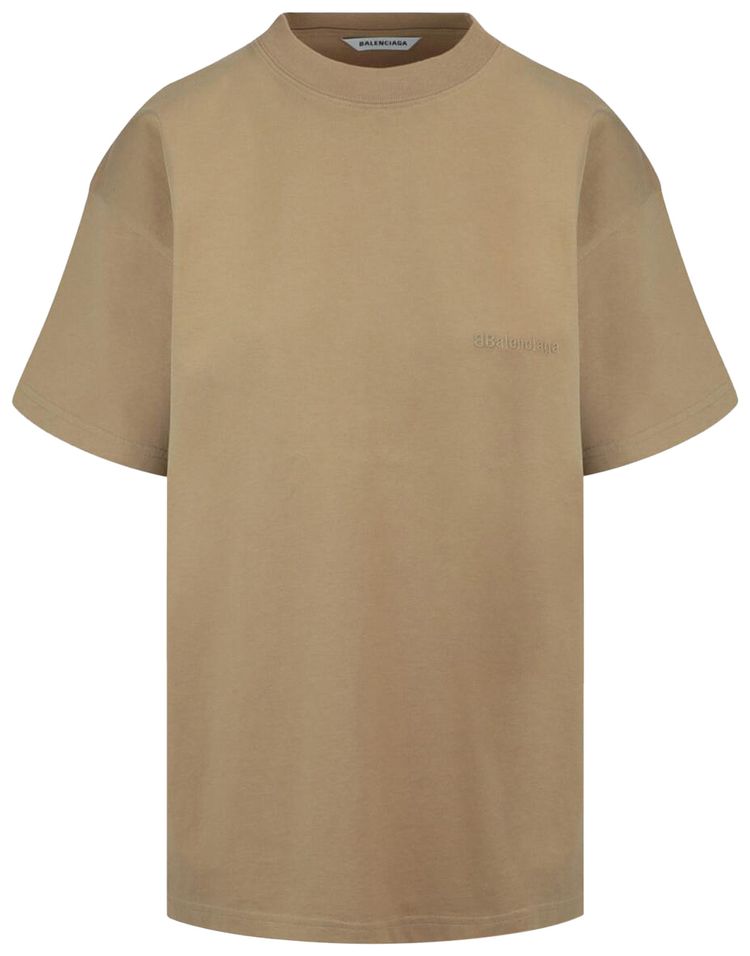 Buy Balenciaga Logo T-Shirt 'Oat' - 612965T JV87 9504 | GOAT