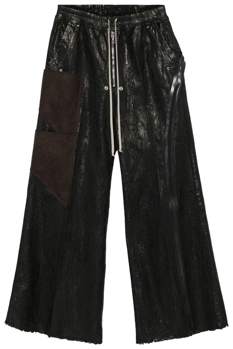 Buy Rick Owens Denim Wide Bela Pants 'Black/Brown/Black' - RR02D6307 ...