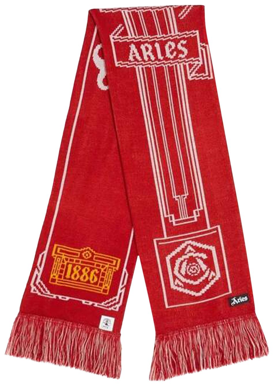 Buy Aries x Arsenal Column Logo Scarf 'Red' - U06709 RED | GOAT AU